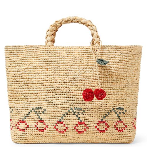 Bonpoint | Bonpoint Fama logo raffia tote bag | Realry