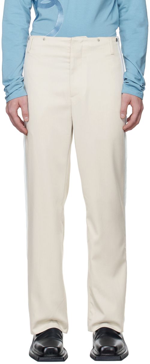 Theopen Product | SSENSE Exclusive Beige Panel Slacks | Realry