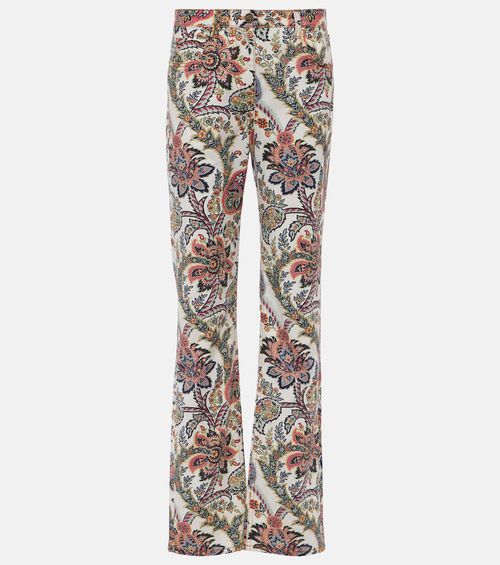 Etro | Etro Printed mid-rise straight jeans | Realry