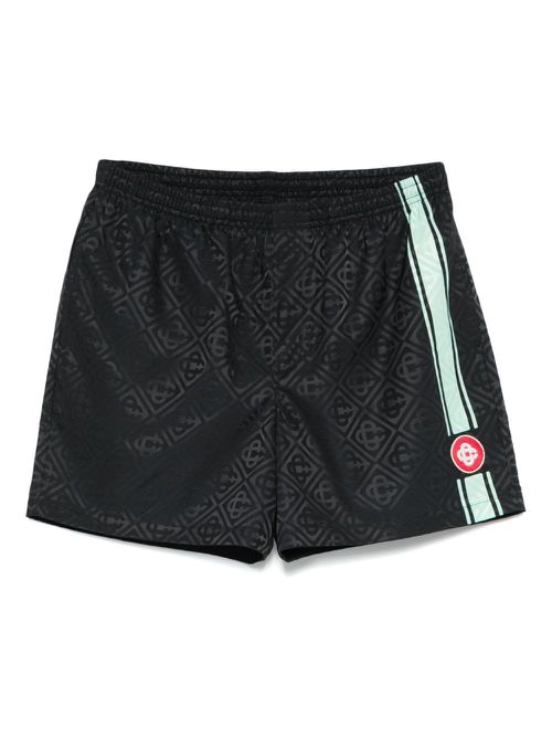 Casablanca | stripe-jacquard swim shorts - Black | Realry