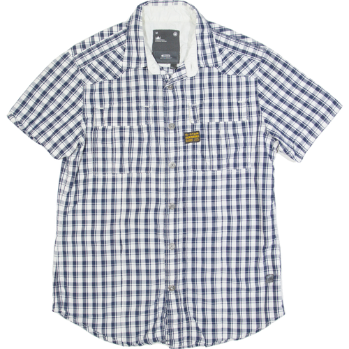 Loopi | G-STAR Mens Shirt Blue Check M | Realry