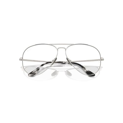 Ray-Ban | Ray-Ban Aviator Titanium Optics Optical Silver Frame Clear ...