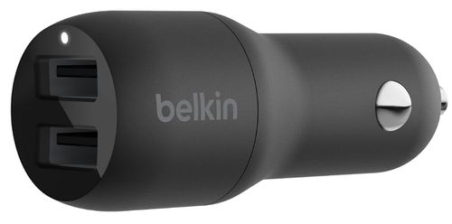 Belkin | BOOST UP CHARGE Dual 24W Black USB-A Car Charger | Realry