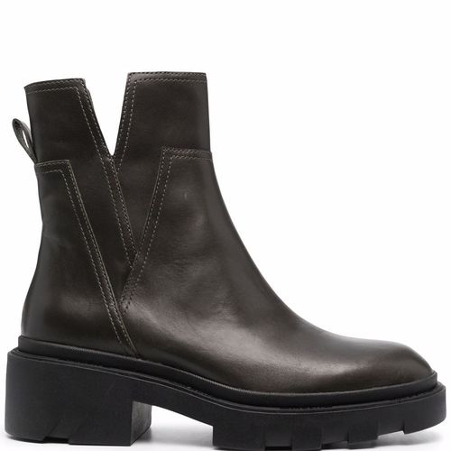 Thrasher | Melrose cut-out leather boots - Grey