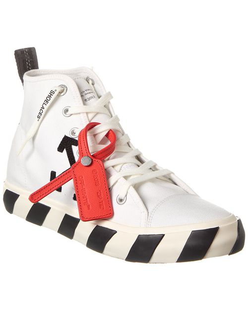 OFF-WHITE | Off-White™ Mid Top Vulcanized Canvas Sneaker | Realry