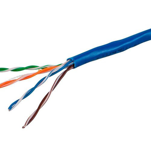 Monoprice | Cat5e 1000ft Blue CMR UL Bulk Cable, UTP, Solid, 24AWG ...