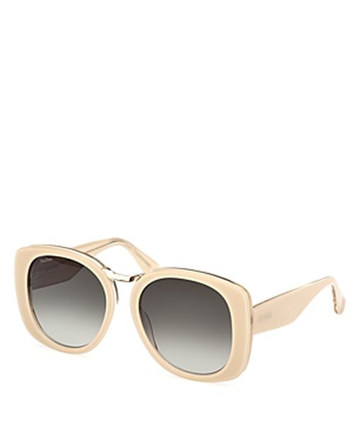 Max Mara | Bridge Gradient Round Sunglasses, 55mm | Realry