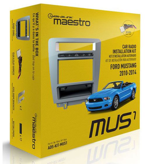 iDatalink | MUS1 Dash Kit And T-Harness For 2010-2014 Ford Mustang (No ...