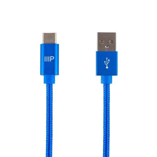 Monoprice | Palette Series USB 2.0 USB-C to USB-A Charge and Sync Nylon ...