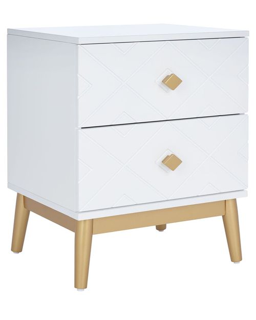 Safavieh | Wilfred 2 Drawer Patterned Nightstand | Realry