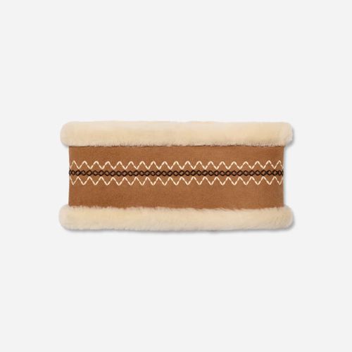 UGG | ® Women's Atherson Embroidered Headband Sheepskin Earmuffs in ...