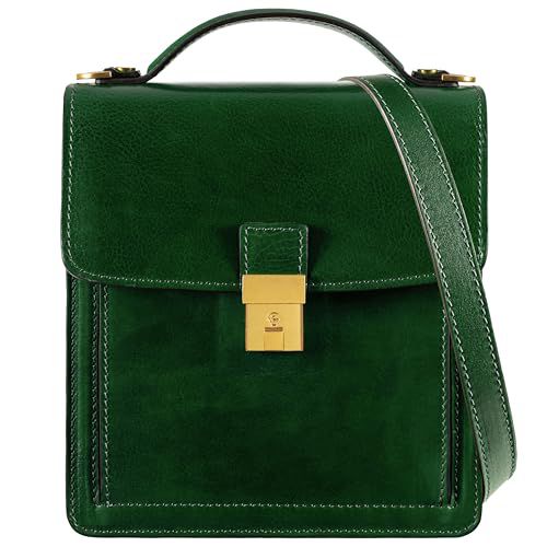 Time Resistance | Time Resistance Small Leather Briefcase for Men | Realry