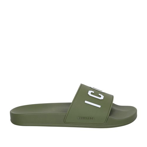 Dsquared2 | Military Green Pool Slides | Realry