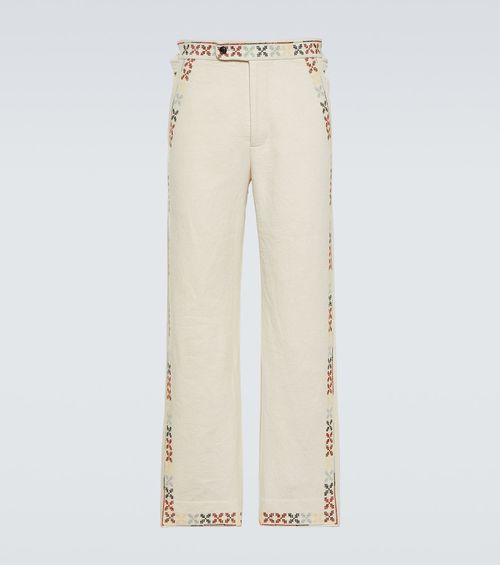 Bode | Prisma embroidered cotton pants