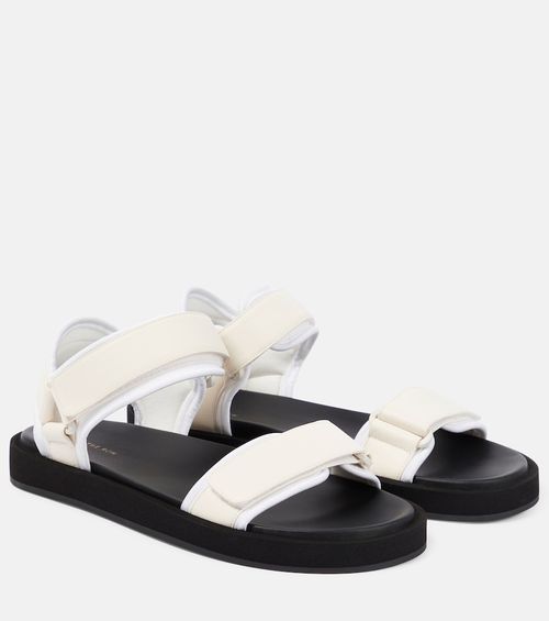 The Row | The Row Hook and Loop leather sandals | Realry
