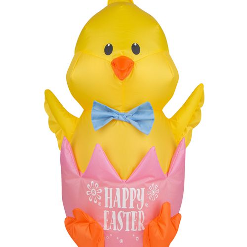 National Tree Company | "16"" Inflatable Happy Easter Chick - Yellow ...