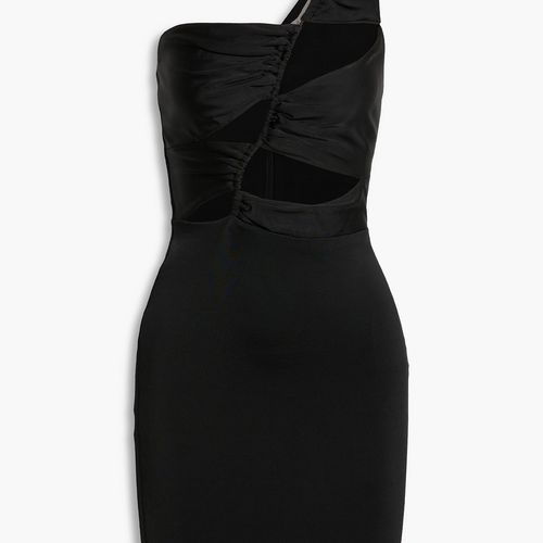 ET OCHS | Mila one-shoulder cutout stretch-jersey mini dress | Realry
