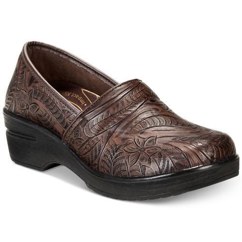 Easy Street | Easy Works By Lyndee Slip Resistant Clogs - Brown Tool ...