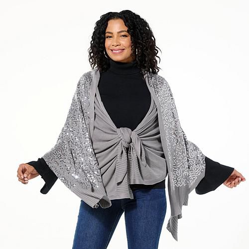 Iman | Global Chic 2-pack Scarf Wrap - Metallic - One Size | Realry