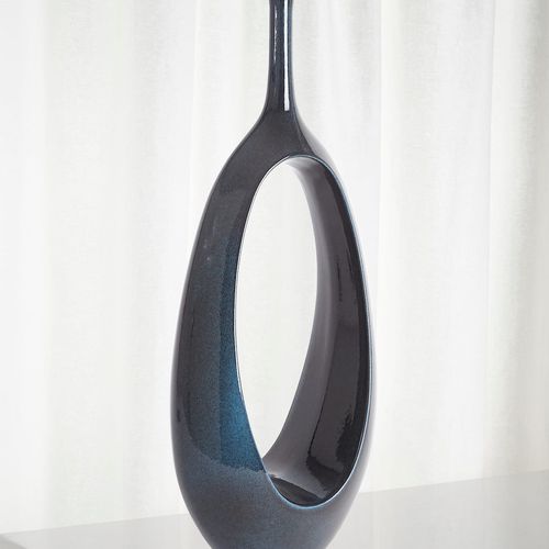 Global Views | Large Open Oval Ring Vase | Realry