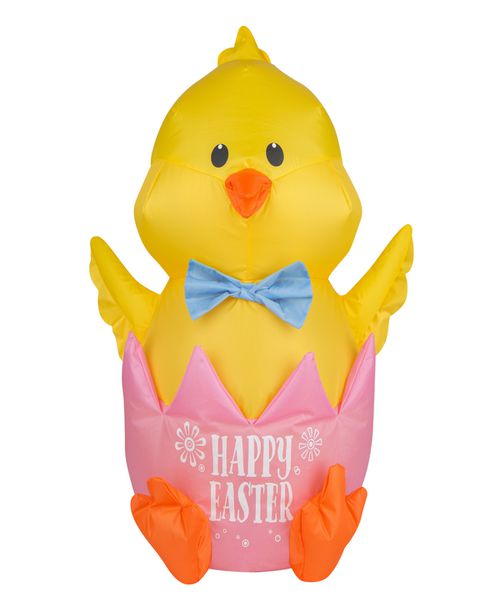 National Tree Company | "16"" Inflatable Happy Easter Chick - Yellow ...