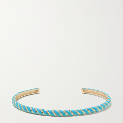 Alison Lou | Streamer 14-karat Gold And Enamel Cuff | Realry