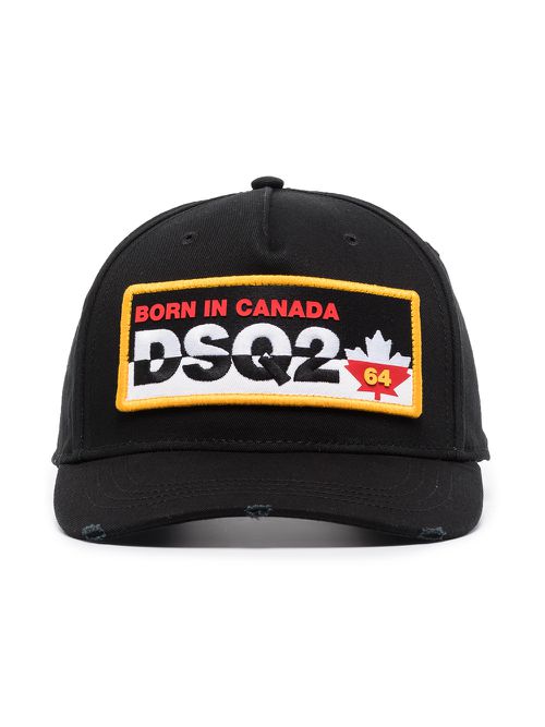 Dsquared2 | DSQ2 logo-patch baseball cap - Black | Realry