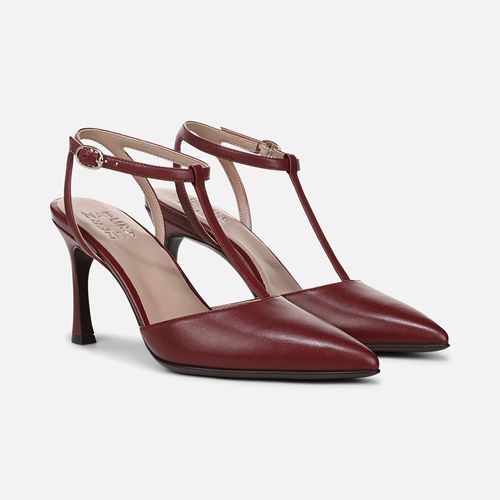 Naturalizer | Astrid Pump Shoes, Cranberry Red Leather | Realry
