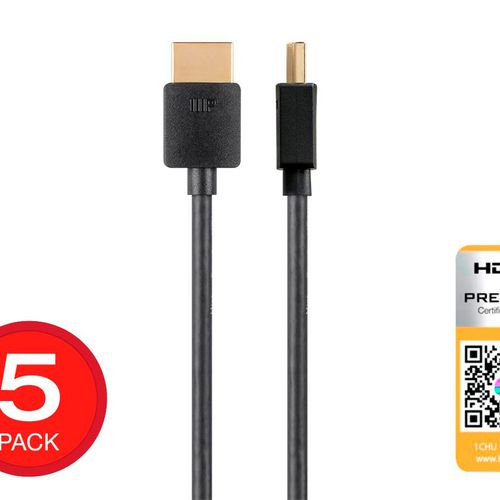 Monoprice | 4K Certified Premium High Speed Slim HDMI Cable - 4K60Hz ...