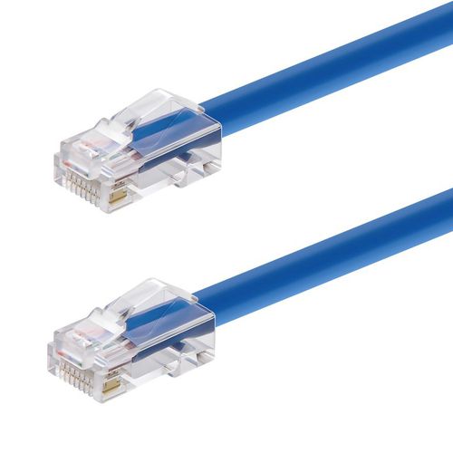 Monoprice | Cat6A 2ft Blue Patch Cable, 26AWG, 10G, Bare Copper ...