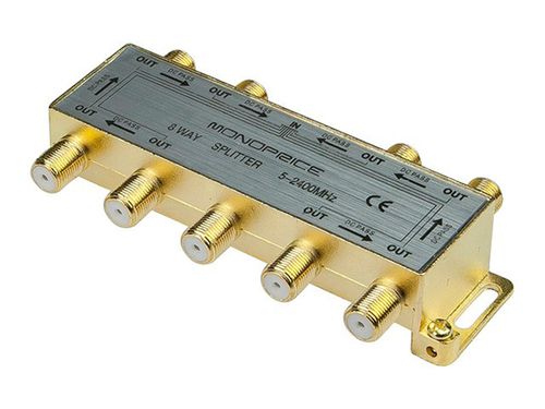 Monoprice | 8-Way Coaxial Splitter | Realry