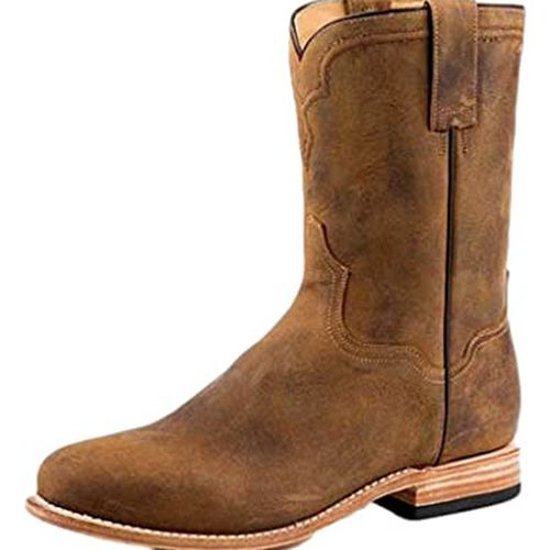 Stetson | Stetson Men's Puncher Oiled Vamp Western Roper Boot Round Toe ...
