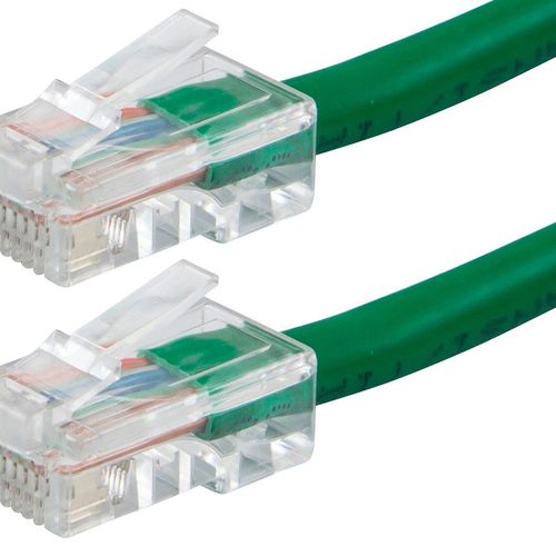 Monoprice | Cat6 1ft Green Patch Cable, UTP, 24AWG, 550MHz, Pure Bare ...