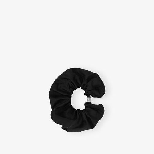 Ganni | Black Duchesse Nylon Scrunchie | Realry