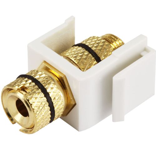 Monoprice | Keystone Jack - Banana Jack w/Black Ring (Screw Type ...