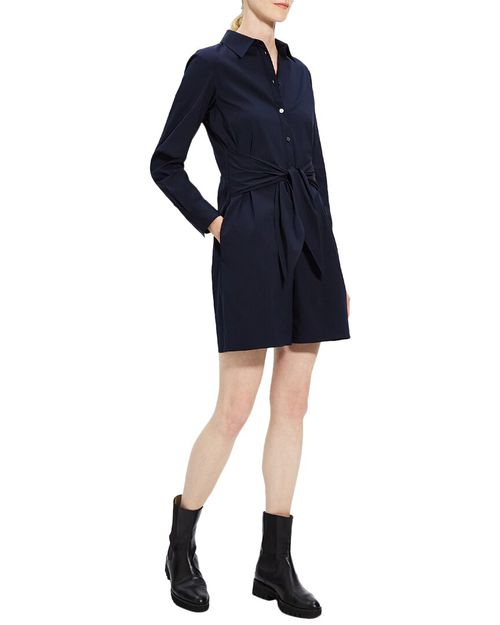Theory | Tie Waist Romper | Realry