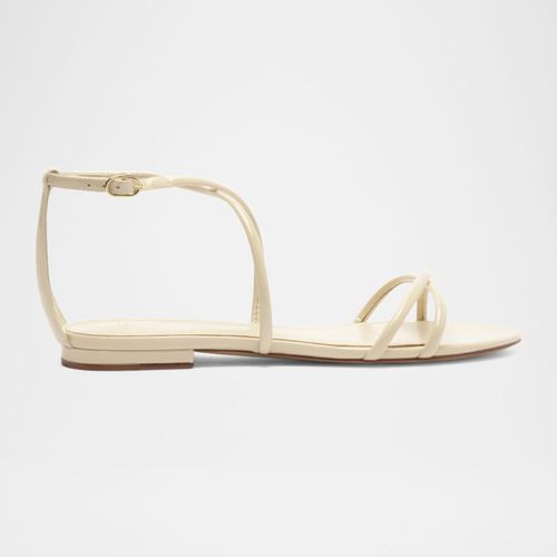 Alexandre Birman | Lory Flat Patent Leather Sandals | Realry