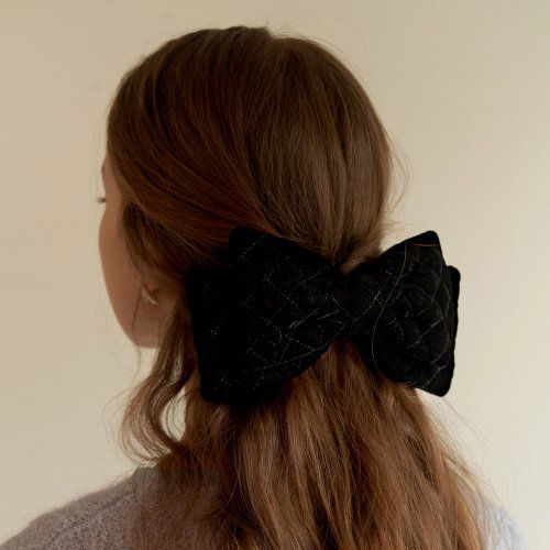 tatiana | Mary Quilted Velvet Ribbon Hairpin HB0100 | Realry