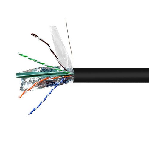 Monoprice | Cat6A 1000ft Black CMR UL Bulk Cable, TAA, Shielded (F/UTP ...