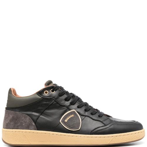 Blauer Usa | Logo-patch lace-up sneakers - White