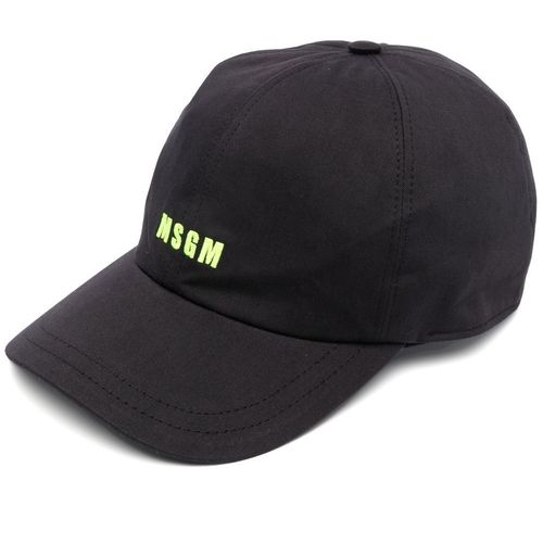 Msgm | logo-embroidered baseball cap - Black | Realry