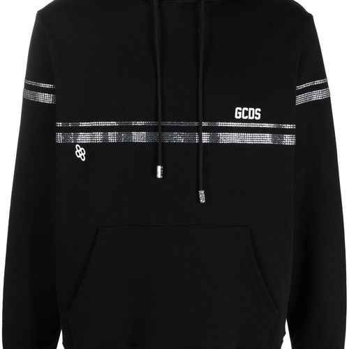 Gcds | crystal-embellished hoodie - Black | Realry