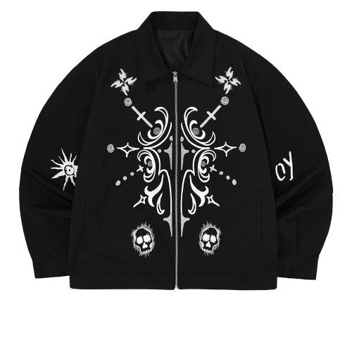 oy | Skull Embroidered Jacket | Realry