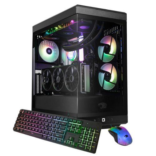 iBUYPOWER | Y40 PRO Black Gaming Desktop PC - AMD Ryzen 9 9900X, NVIDIA ...