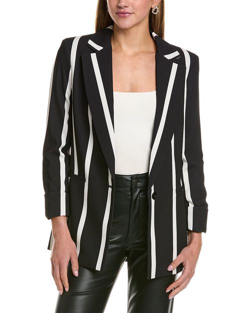 alice + olivia | Justin Rolled Cuff Blazer | Realry