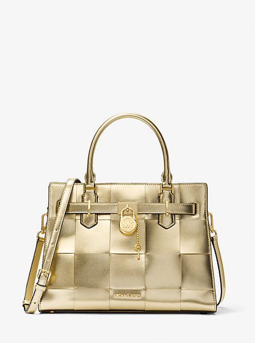 Michael Kors | Hamilton Medium Metallic Satchel