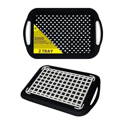 temu | TEMU Zuvo Anti-slip Food Serving Tray With Handles set – Bpa ...
