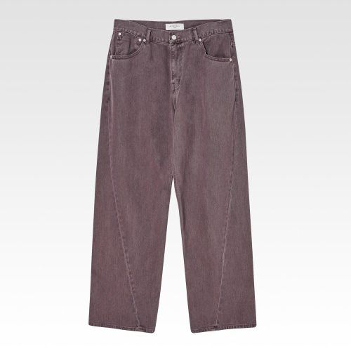 afterpray12 | Wide slash denim jeans grape | Realry