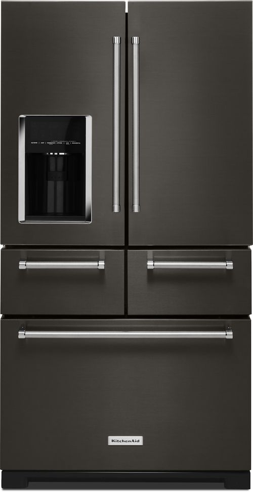 KitchenAid | KitchenAid 36 Inch 36" French Door Refrigerator KRMF706EBS ...