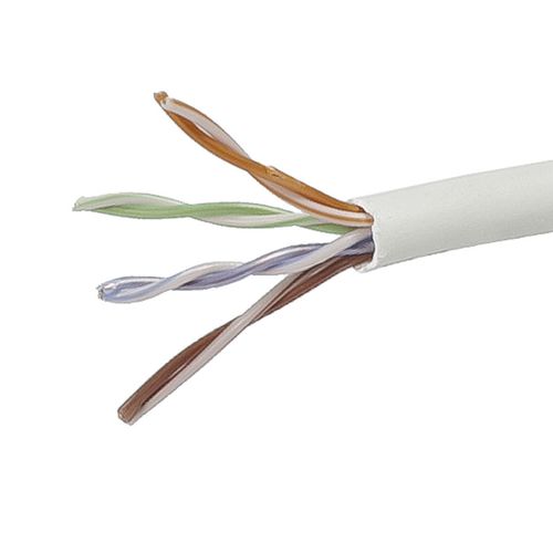 Monoprice | Cat5e 1000ft White CMP UL Bulk Cable, TAA, UTP, Solid ...